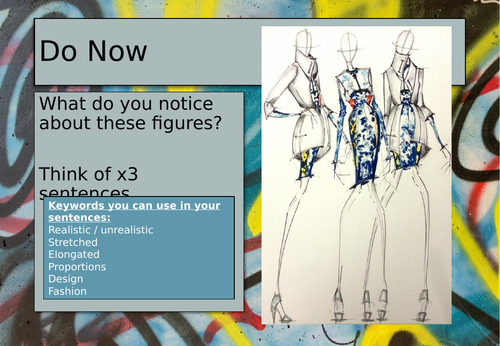KS3 DT Street Art Fashion Illustration Project | Teaching Resources