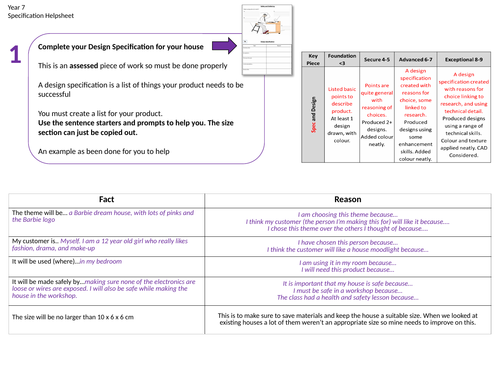KS3 DT House Moodlight Project | Teaching Resources