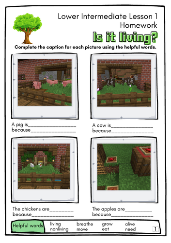 Is it living? bundle PPT lesson 7-9 years with Homework & Preview ...