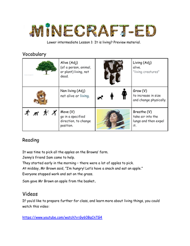 Is it living? bundle PPT lesson 7-9 years with Homework & Preview ...