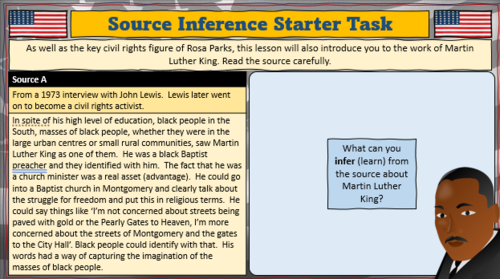 Montgomery Bus Boycott Rosa Parks - Civil Rights - GCSE Edexcel History ...