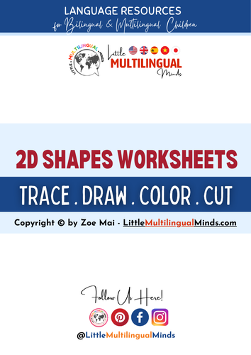 2D Shapes Worksheets: Tracing Shapes, Drawing Shapes | Pre-K ...