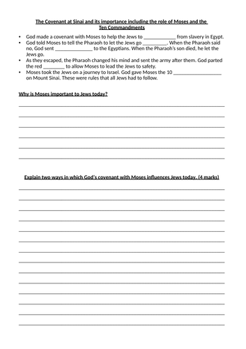 Covenants: Abraham and Moses | Teaching Resources