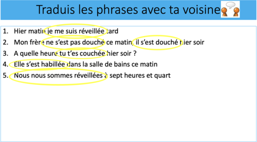 Le passé-composé : reflexive verbs | Teaching Resources