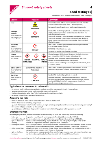 GCSE Biology Required practicals Risk Assessment | Teaching Resources