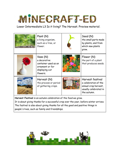 The harvest bundle PPT lesson 7-9 years with Homework & Preview ...