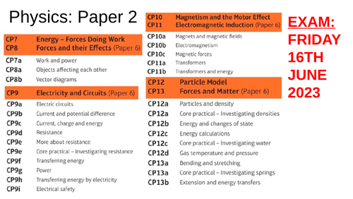 Edexcel Combined Science Physics Revision Paper 2 Powerpoint | Teaching ...