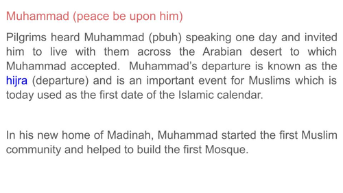 Introduction to Islam and Muhammad | Teaching Resources