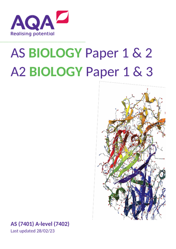 AQA AS Biology Knowledge Organiser | Teaching Resources