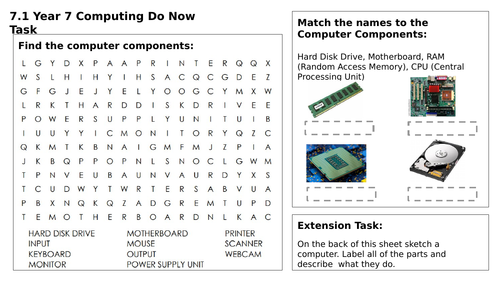 Do Now Tasks Bundle - Computing - KS3 - Printable | Teaching Resources