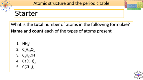 AQA Atomic structure revision | Teaching Resources AQA Atomic structure revision | Teaching Resources