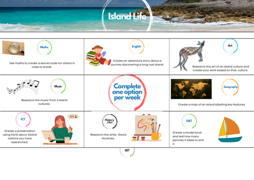 Island Life Homework | Teaching Resources