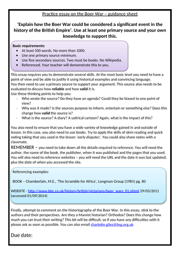 EDEXCEL - Colonisation and Decolonisation in Africa 1870-1981 ...