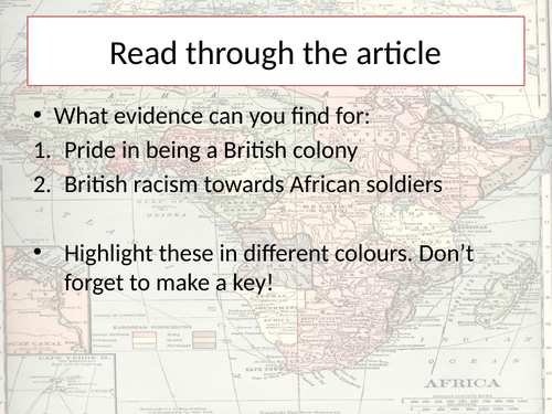 EDEXCEL - Colonisation and Decolonisation in Africa 1870-1981 ...