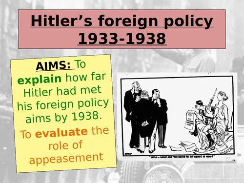 Topic 3 – International Relations in an age of extremism 1919-1939 ...