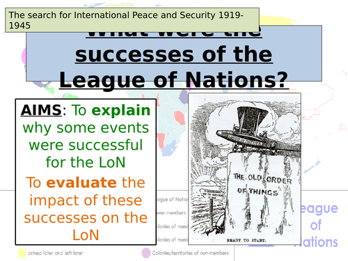 A Level and IGCSE History: The League of Nations and the United Nations ...