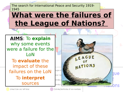 A Level and IGCSE History: The League of Nations and the United Nations ...