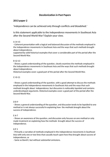 Decolonisation of South East Asia - full unit of resources ASEAN ...
