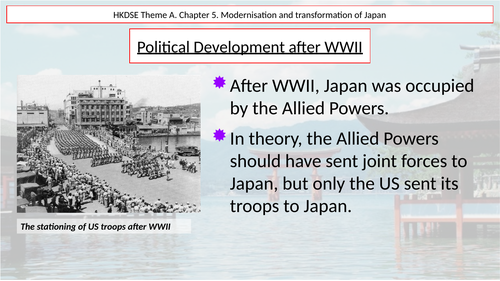 Japans history: Japan during and after WWII Changes to the country as a ...
