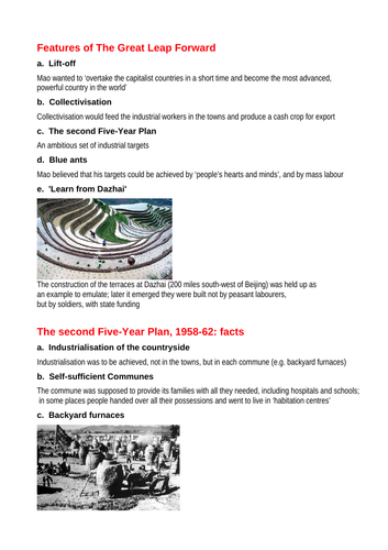 Agriculture in Mao's China: Great Leap Forward. Famine ...