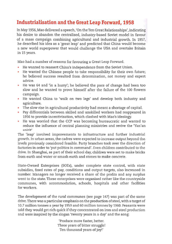 Agriculture in Mao's China: Great Leap Forward. Famine ...