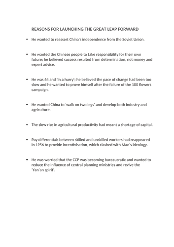 Agriculture in Mao's China: Great Leap Forward. Famine ...