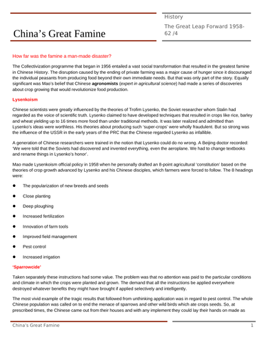 Chinese History - Mao and Deng Xiaoping | Teaching Resources