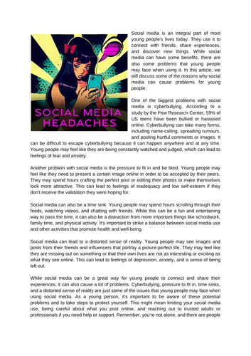 Social Media Headaches - Reading Non-fiction - Online Article for ...