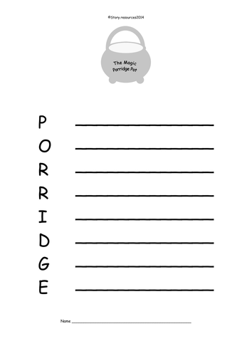 The magic porridge pot TRADITIONAL TALES EYFS KS1 | Teaching Resources