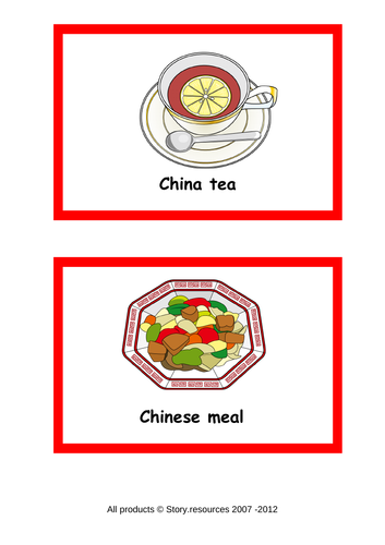 Chinese restaurant multicultural role play set | Teaching Resources
