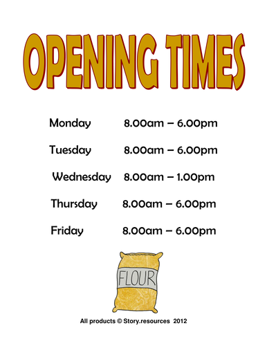 Bakery role play set EYFS KS1 EAD | Teaching Resources