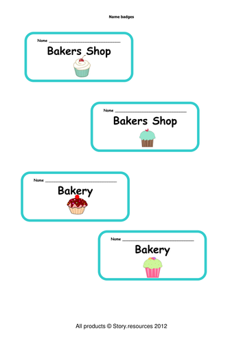 Bakery role play set EYFS KS1 EAD | Teaching Resources
