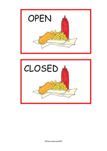 Fish and Chip Shop Role Play set | Teaching Resources