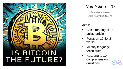 Is Bitcoin the Future - Reading Non-fiction - Online Article for ...