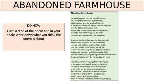 UNSEEN POETRY (COMPARISON) - 4 LESSONS | Teaching Resources