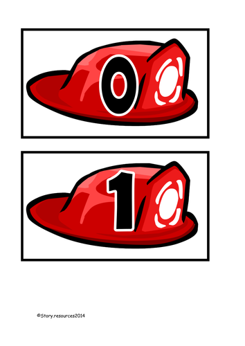 5 LITTLE FIREMEN NUMBER RHYME MATHS PEOPLE WHO HELP | Teaching Resources