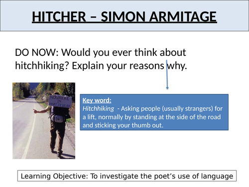 Hitcher Poem | Teaching Resources