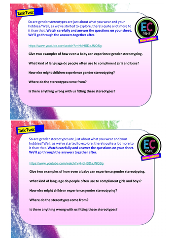 Gender Stereotypes | Teaching Resources