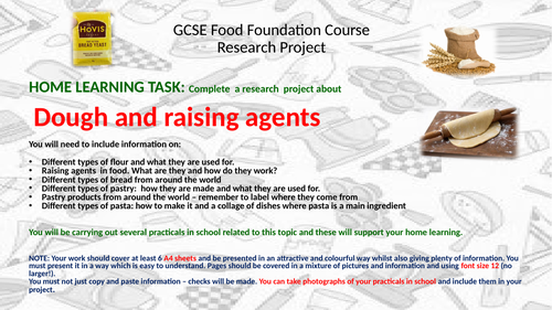 Yr9 Food Preparation and Nutrition - Skills 10 (dough) and 11 (raising ...