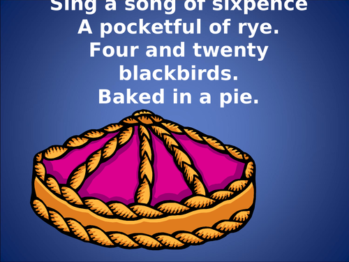 SING A SONG OF SIXPENCE NURSERY RHYME EYFS SINGING | Teaching Resources