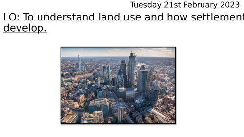 Settlement Use in London | Teaching Resources