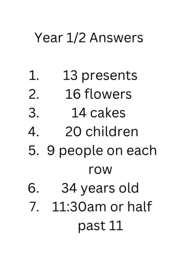 KS1 and EYFS King’s Coronation Maths Problems | Teaching Resources