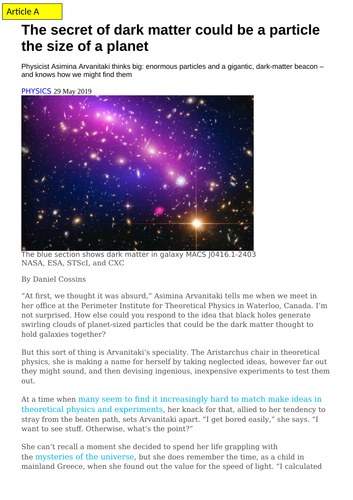 Dark Matter KS3 and KS4 Science Investigating scientific phenomena ...