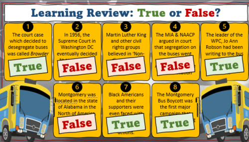 Montgomery Bus Boycott - Civil Rights - USA Conflict Home Abroad - GCSE ...