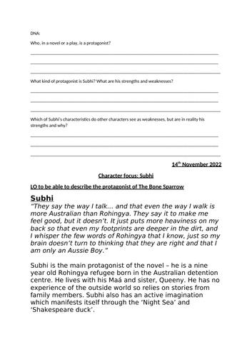 The Bone Sparrow | Teaching Resources