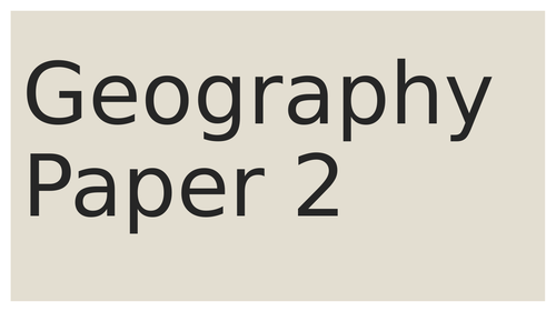 Edexcel B GCSE Geography Paper 2 - Complete Revision Pack | Teaching ...