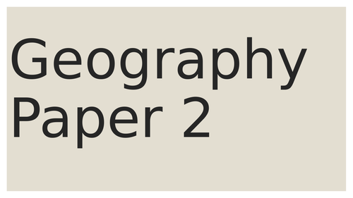 Edexcel B GCSE Geography Paper 1 & 2 - Complete Revision Pack ...
