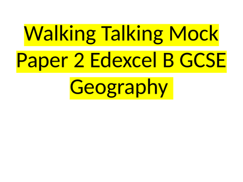 Edexcel B GCSE Geography Paper 1 & 2 - Complete Revision Pack ...