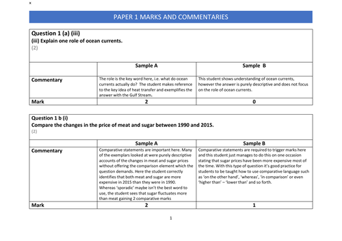 Edexcel B GCSE Geography Paper 1 - Complete Revision Pack | Teaching ...