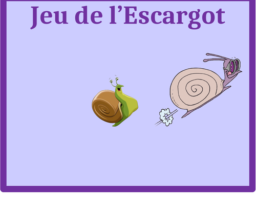 Spelling Change Verbs in French Escargot Snail Game | Teaching Resources